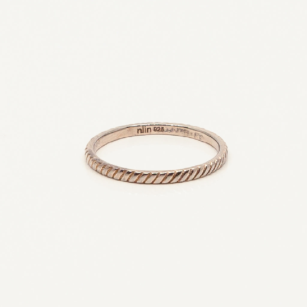 Cosmo Single Twisted Gold Plated Ring – niin